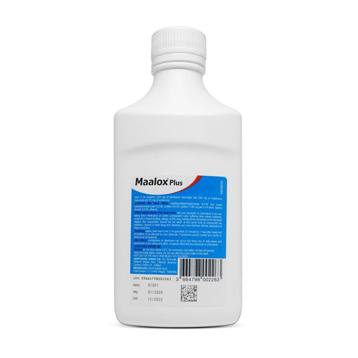 Buy Maalox Plus Suspension 355 mL Online