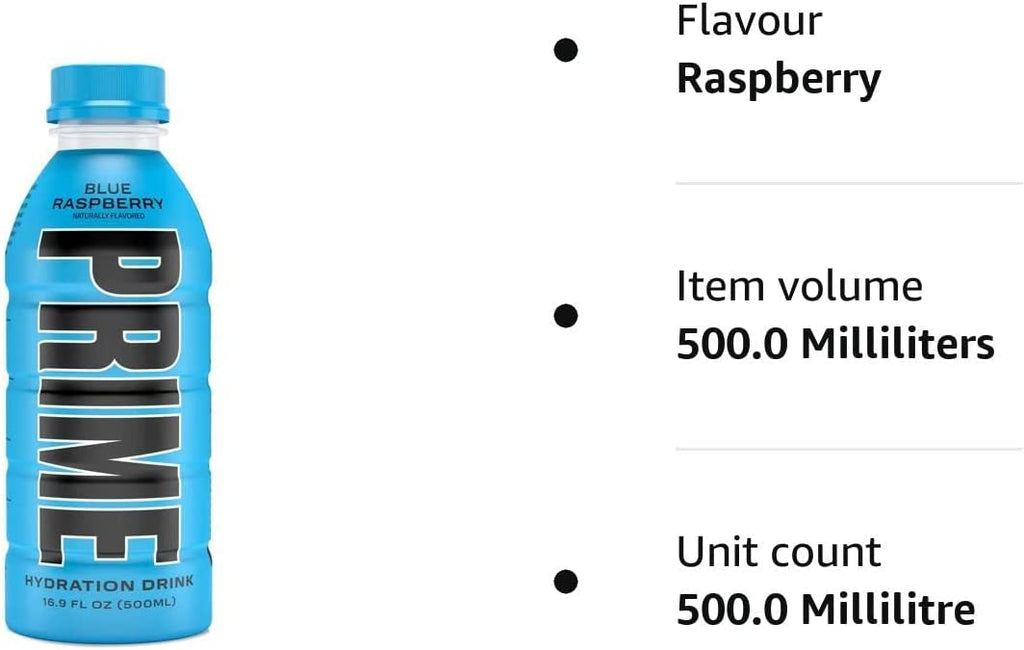 Buy Prime hydration drink 500ml, Blue Raspberry in Saudi | Riyadh ...