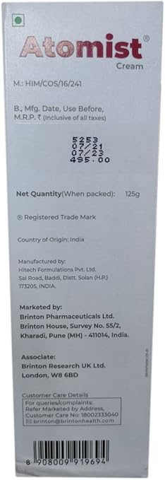 Brinton Atomist Skin Barrier Repair Cream 125g