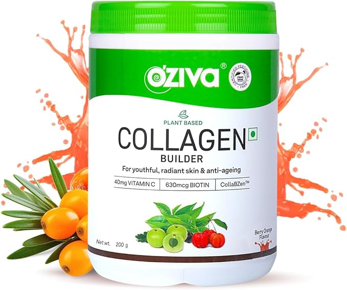 Oziva Plant Based Collagen Builder For Anti-Aging Beauty, Skin Repair
