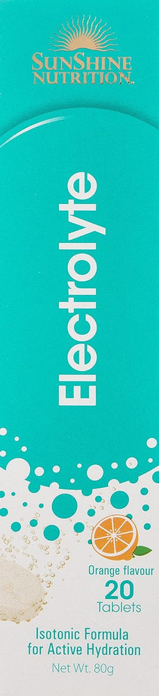 Sunshine Nutrition Electrolyte Effervescent Orange Tabs 20's Super Sav