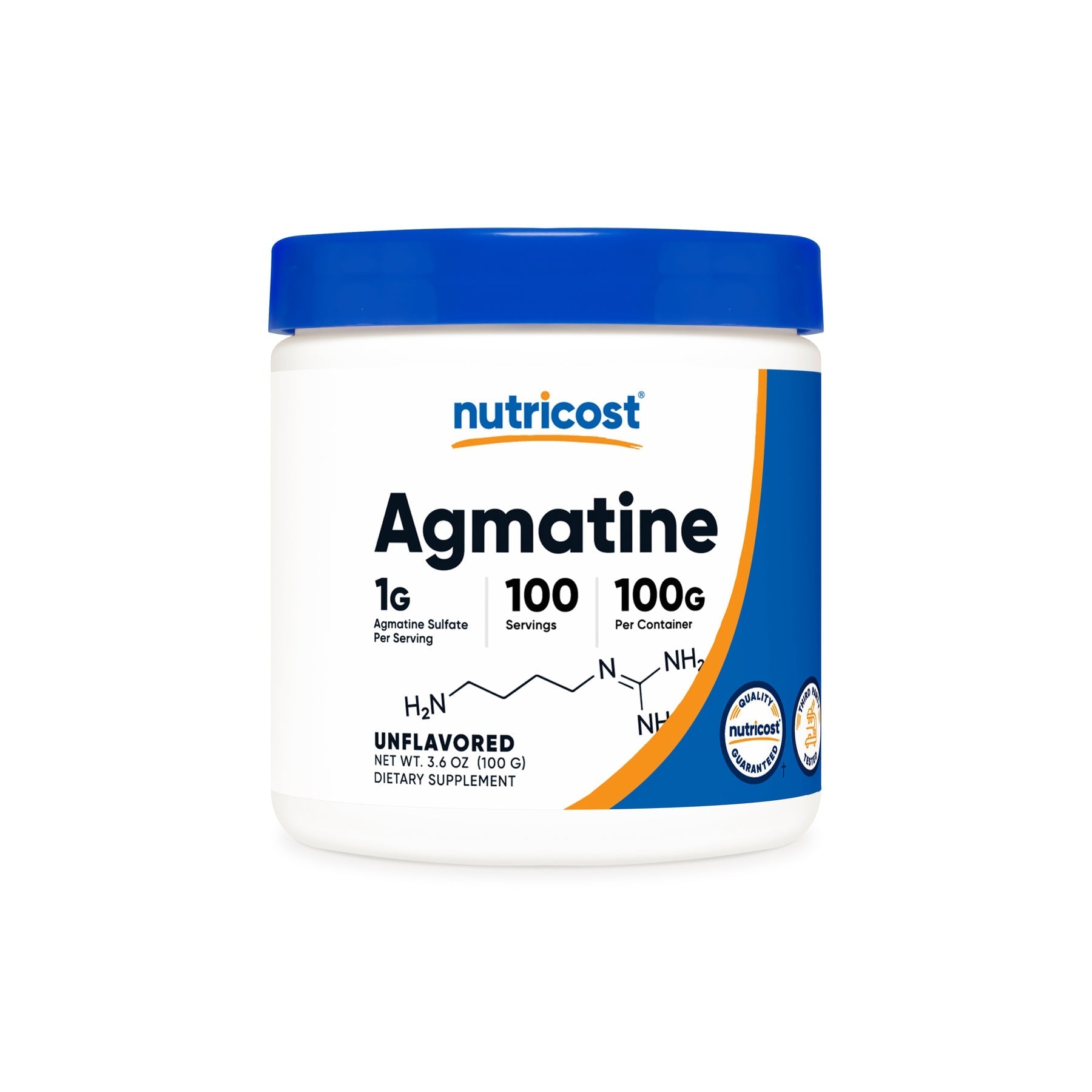Nutricost Agmatine - Pure Agmatine 100 Servings - Powder – Kuwa ...
