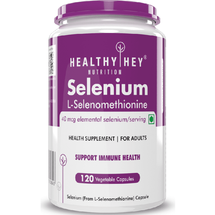 HealthyHey Selenium Capsules, 40mcg, Non-GMO & Superior Absorption - 1